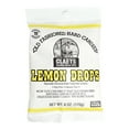 Claeys Sanded Lemon Drops, 6 Oz Bag - 1 Pack, Hard Sour Candy, Lemon ...