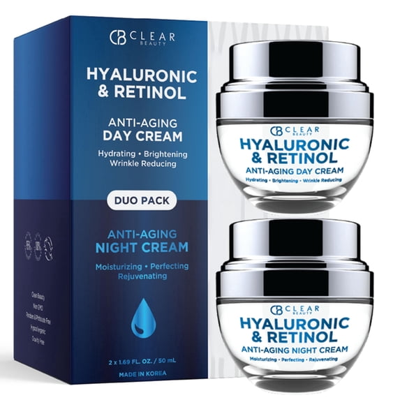 Clear Beauty Collagen Day/Night Moisturizer Anti-Aging Cream - Duo Set ...