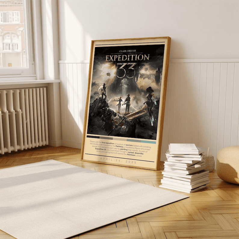 Clair Obscur Expedition 33 Poster Print Gaming Poster, Gaming Decor ...