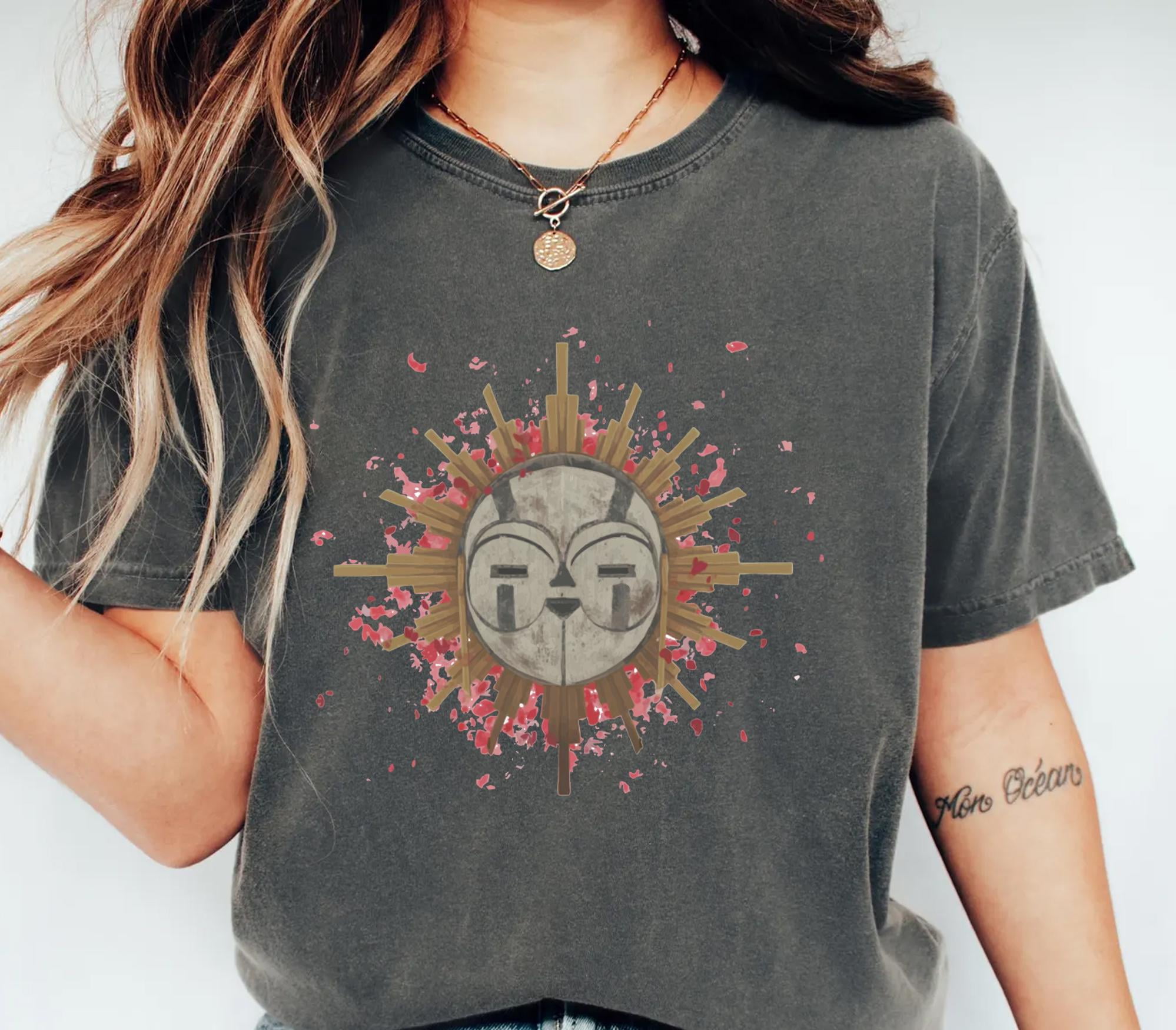 Clair Obscur Expedition 33 T-Shirt, Distressed Gold 33 & Red Petal ...