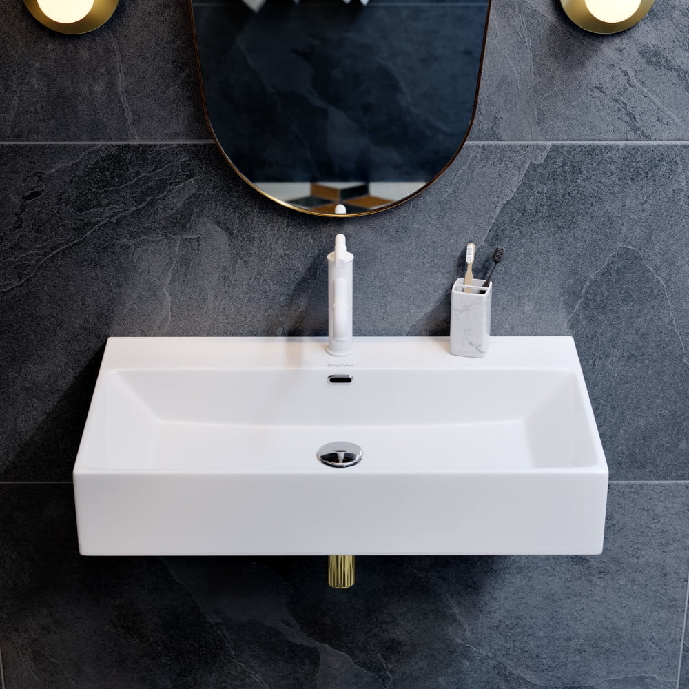 Claire 30" Rectangle Wall-Mount Bathroom Sink - Walmart.com