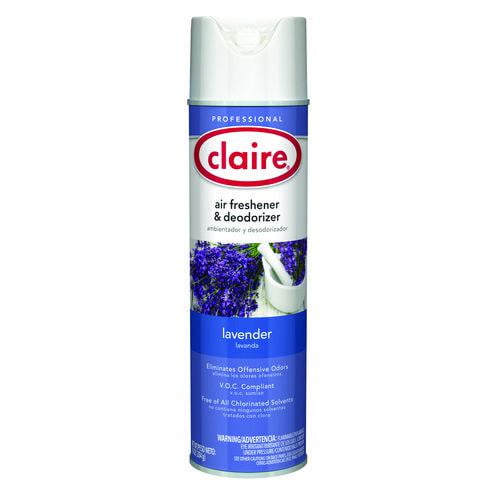 Claire Aerosol Air Freshener and Deodorizer, Lavender, 10 oz Aerosol ...