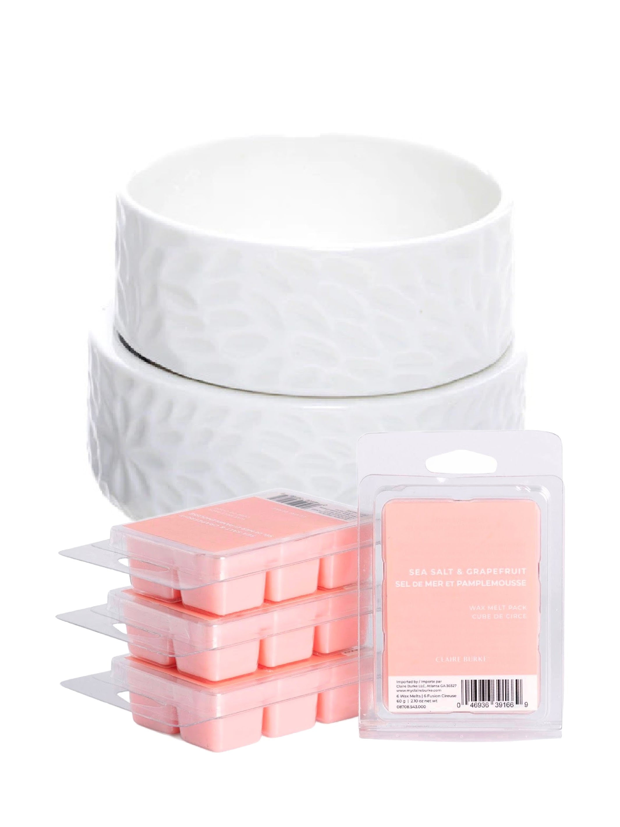 Claire Burke Sea Salt & Grapefruit Wax Melt 4pk + Warmer Unit - Walmart.com