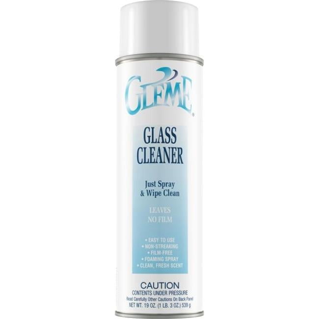 Claire Gleme Glass Cleaner, 19 oz Spray Can, Heavy Foaming, Pack of 12 ...