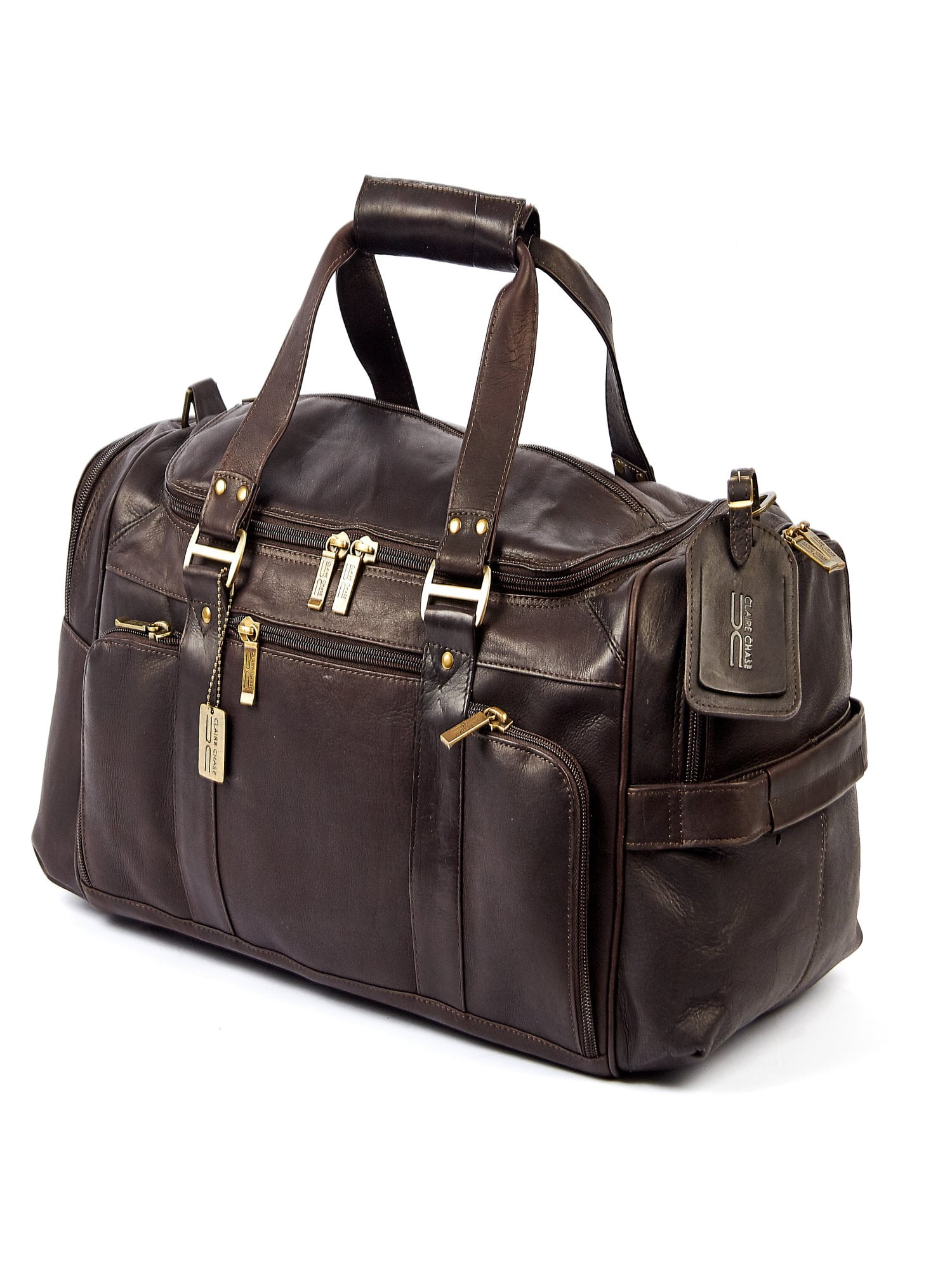 Claire Chase Ultimate Leather Duffel Bag Assorted Colors - Walmart.com