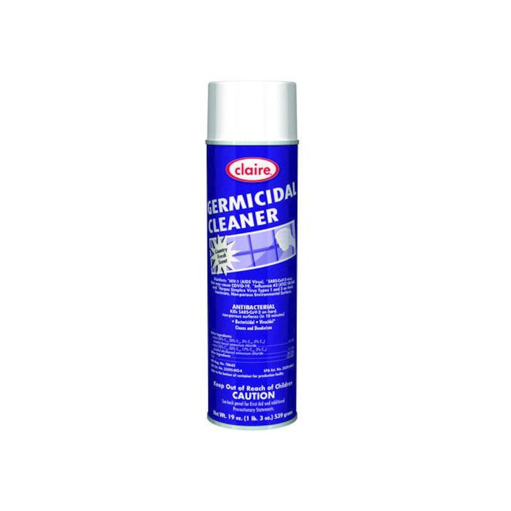 Claire Germicidal Cleaner, Country Fresh Scent, 19 oz Aerosol Spray, 12 ...