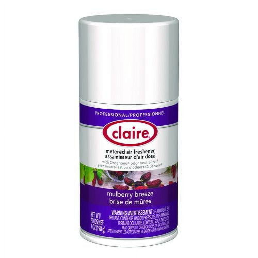 Claire Metered Air Freshener, Mulberry Scent, 7 oz Aerosol Spray, 12 ...