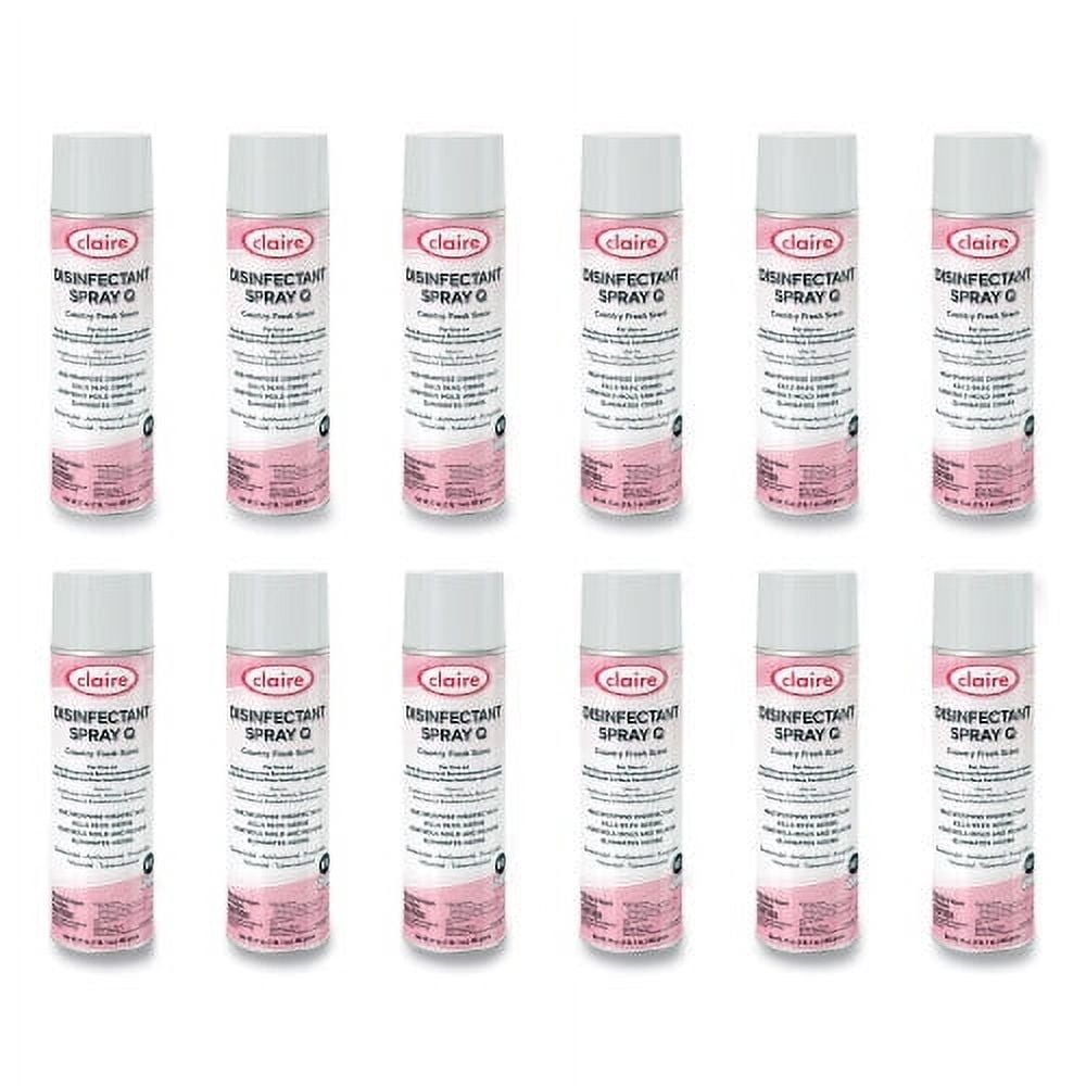 Claire Spray Q Disinfectant, Country Fresh Scent, 17 oz Aerosol Spray ...
