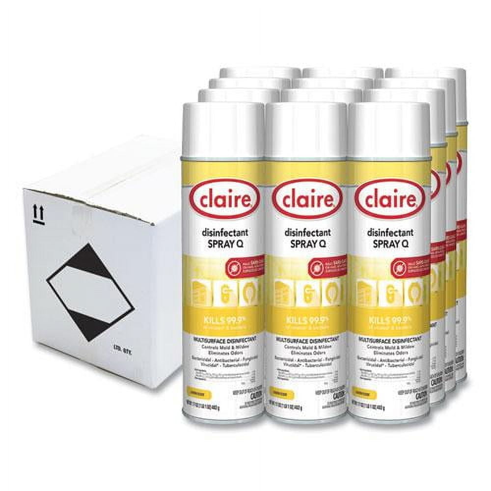 Claire Bulk Safe COVID Air Complete Home Disinfectant Spray Q, Lemon ...