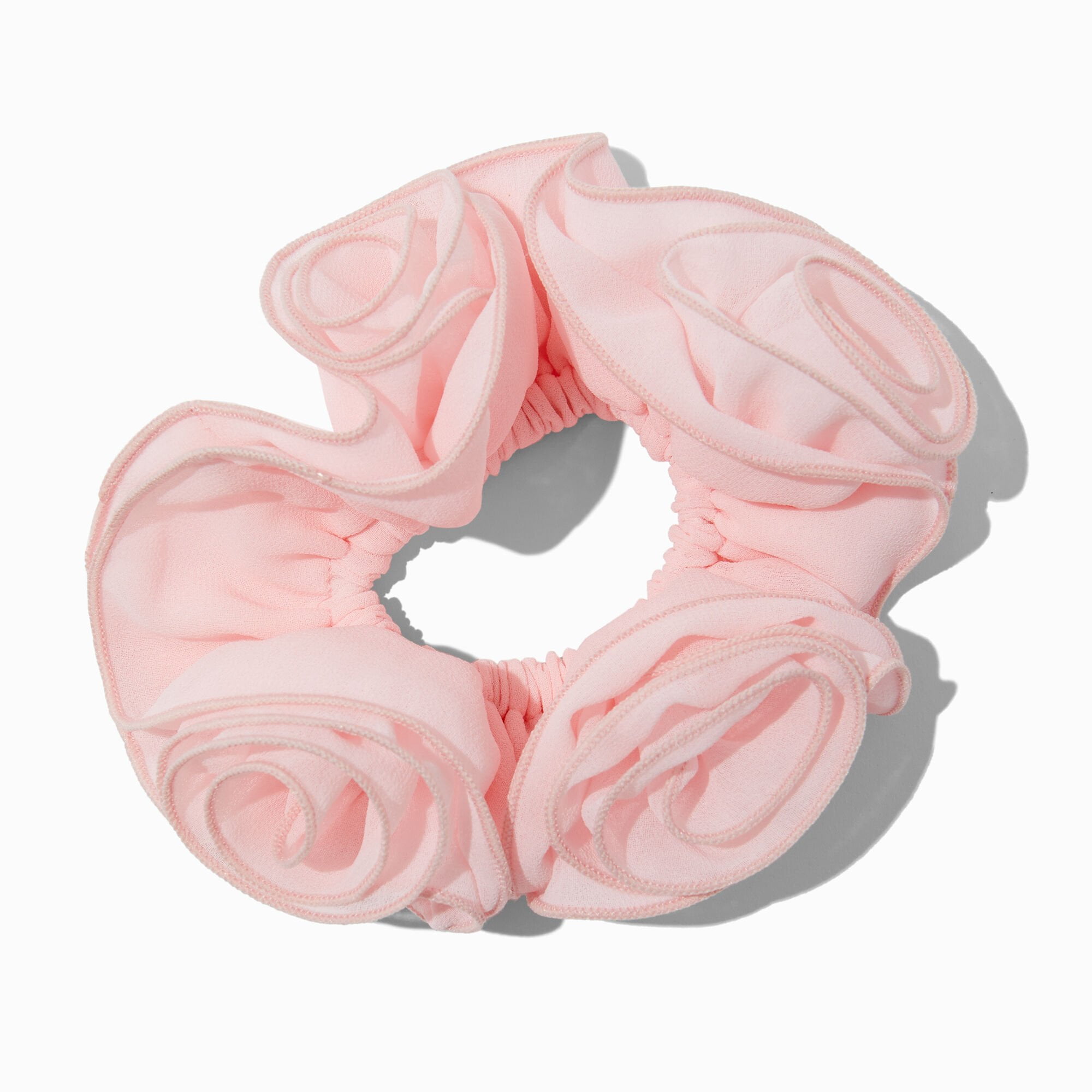 Claire's Blush Pink Sheer Rose Scrunchie for All Ages - Walmart.com