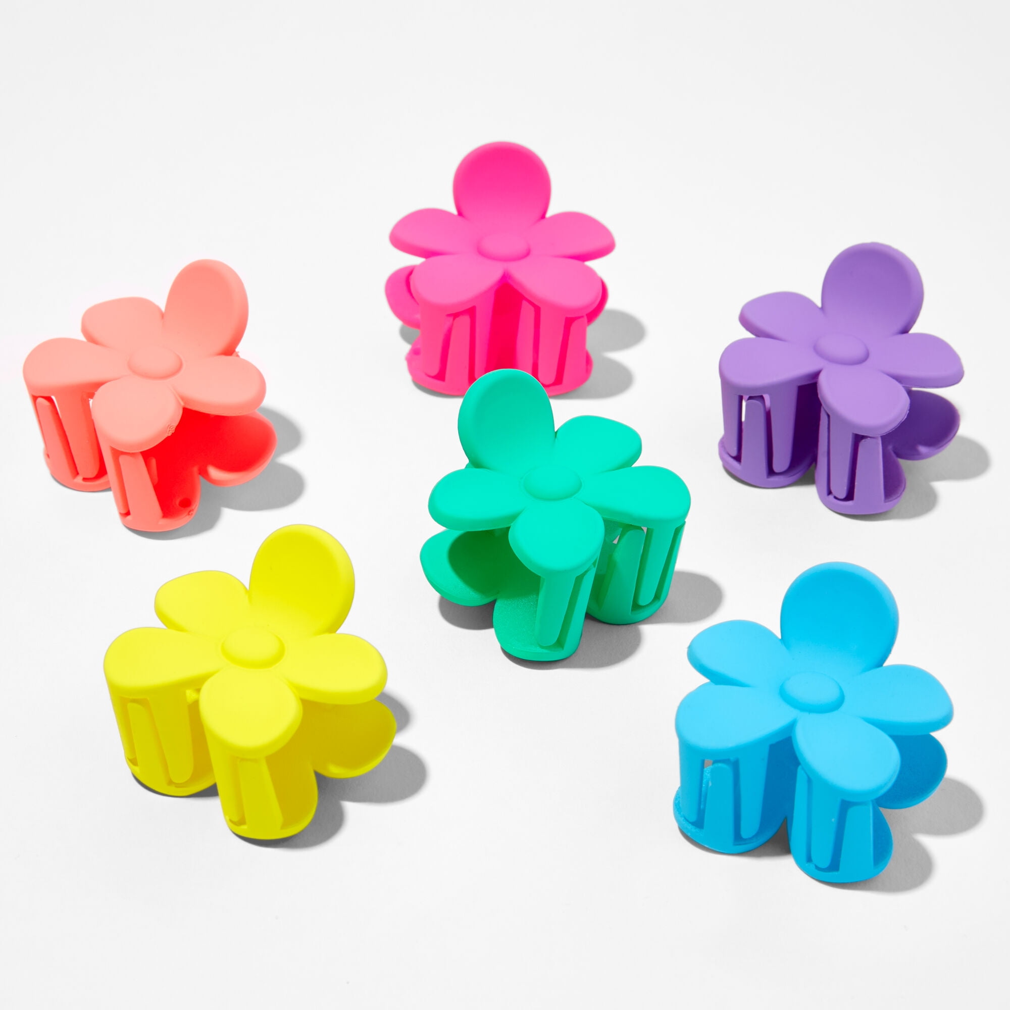 Claire's Bright Daisy Hair Claws - 6 Pack - Walmart.com