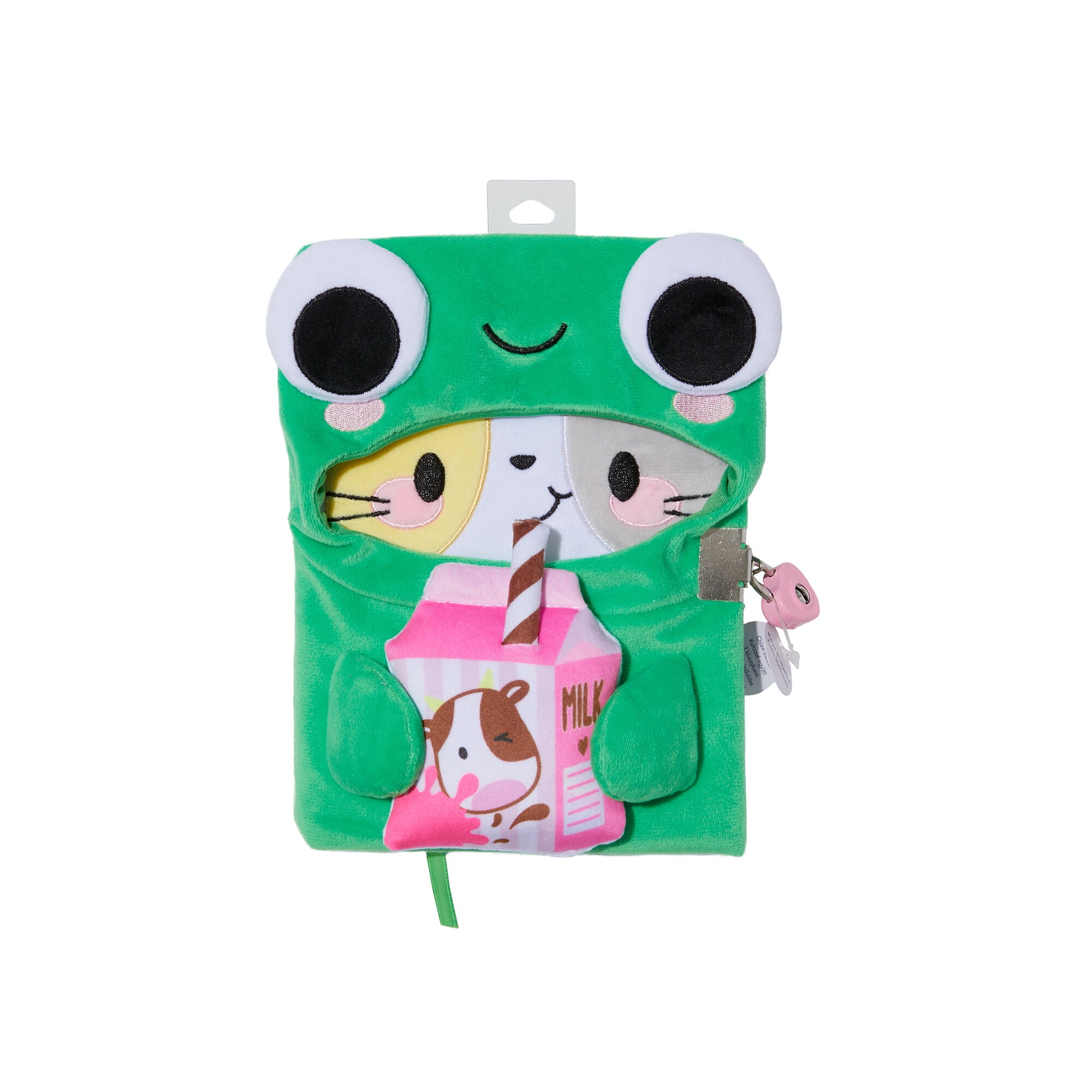 Claire's Children's Kitten Frog Diary, Heart Lock and Key, 100 Pages ...