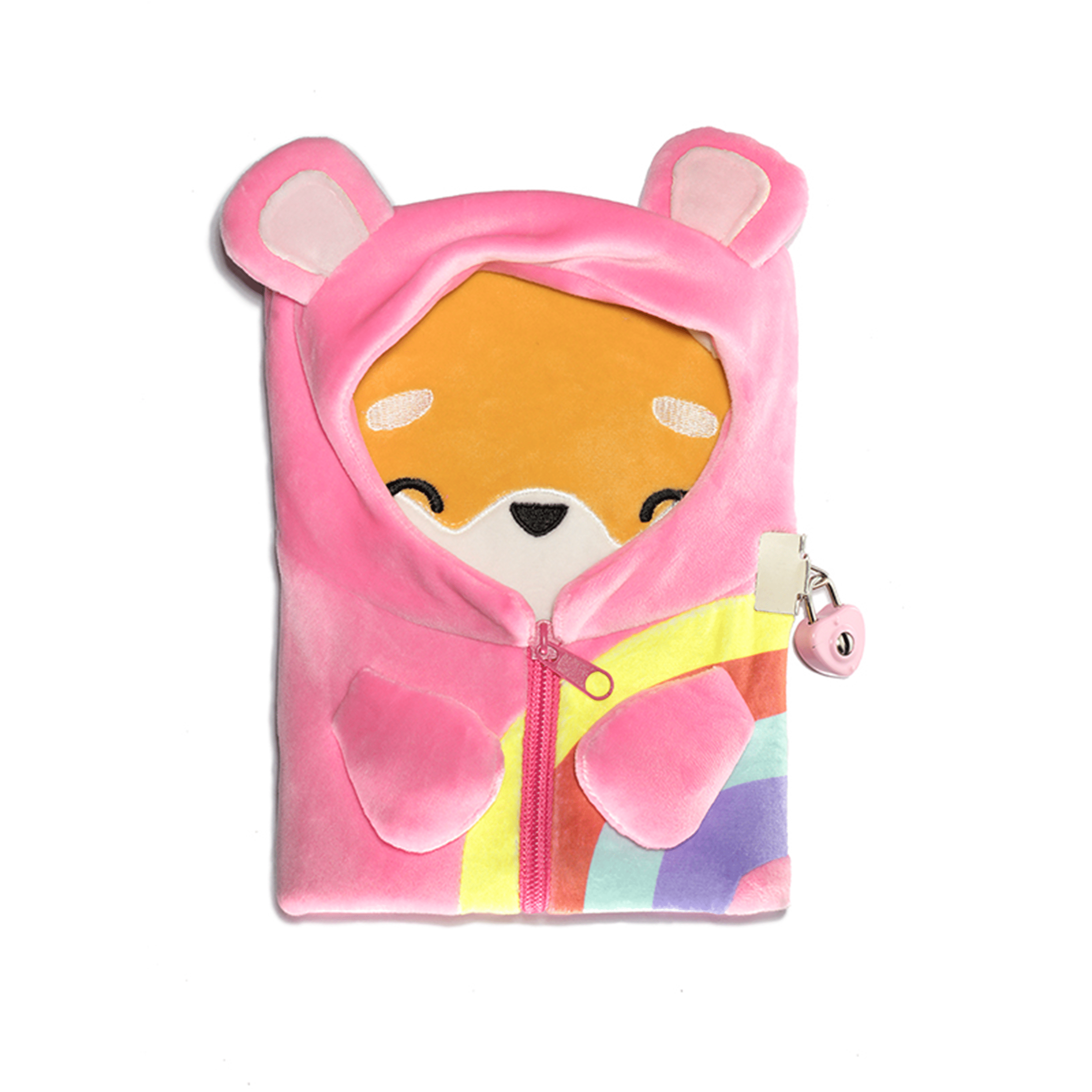 Claire's Furry Corgi Plush Diary for Kids & Teens, Lockable Journal ...