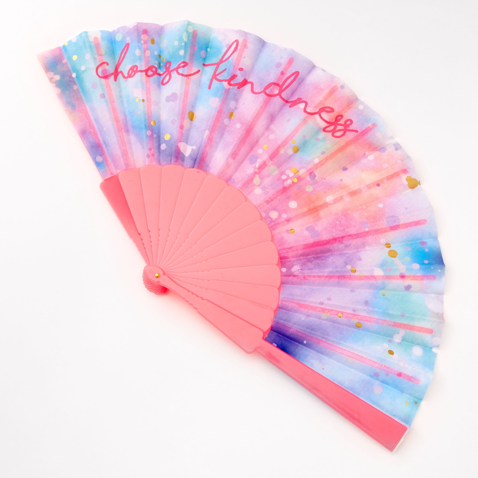 Claire's Choose Kindness Tie Dye Folding Fan - Walmart.com