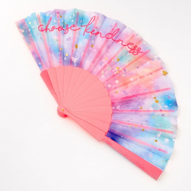 Claire's Choose Kindness Tie Dye Folding Fan - Walmart.com