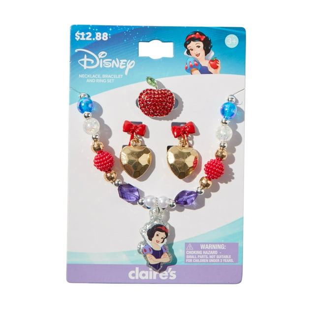 Claire's Disney Snow White Gemstone Strawberry Ring, Gems and Pearl ...