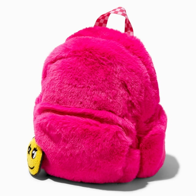 Claire's Furry Mini Backpack for Girls Purse for Kids - Cute Soft ...