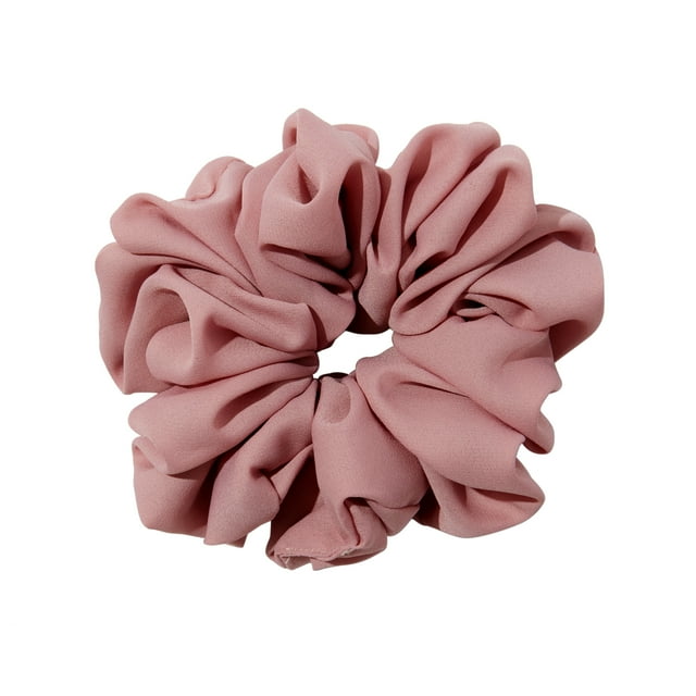 Claire's Giant Blush Pink Chiffon Scrunchie - Walmart.com