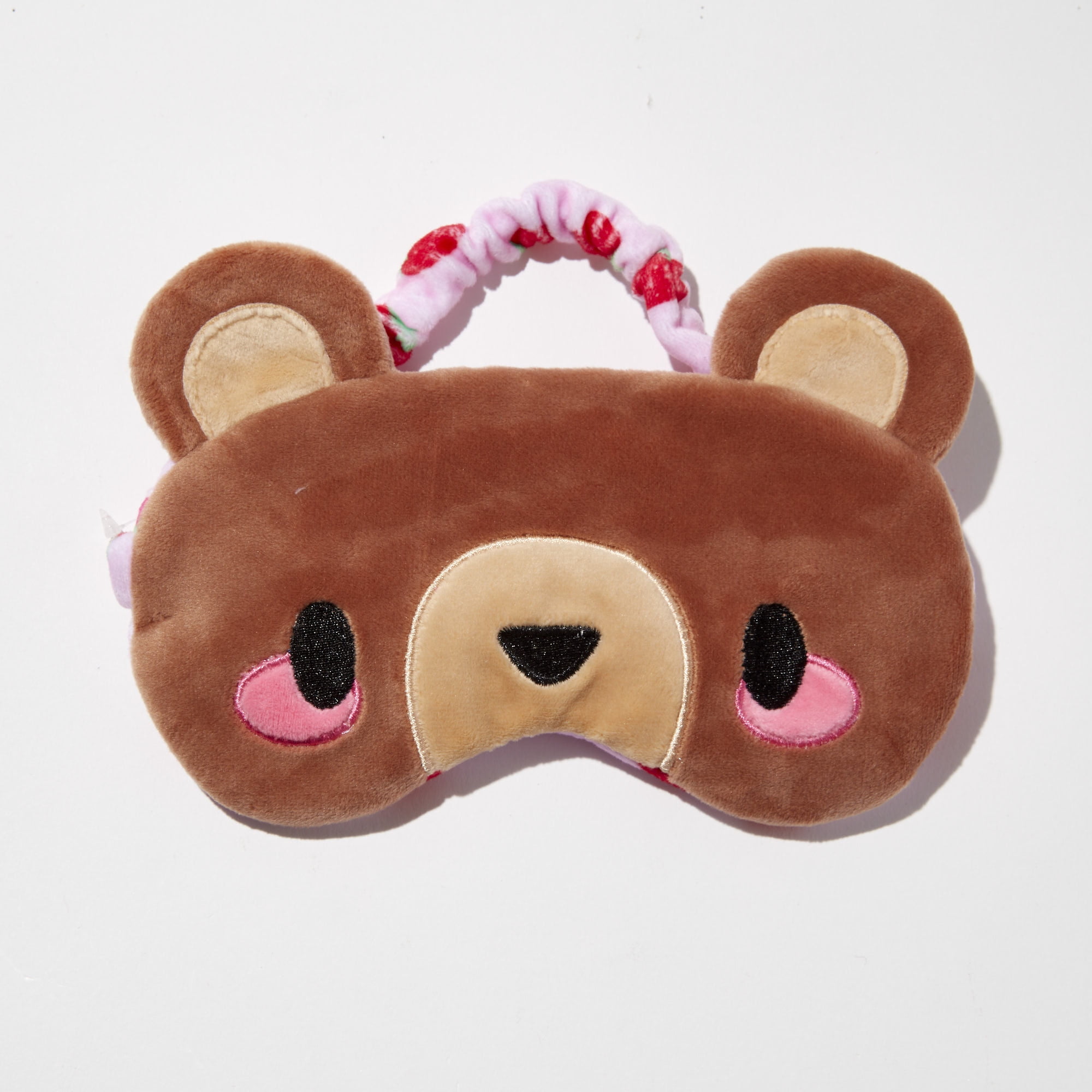 Claire's Girls Chocolate Brown Bear Fuzzy Sleep Eyemask, 1-Piece ...