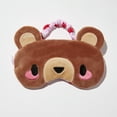 Claire's Girls Chocolate Brown Bear Fuzzy Sleep Eyemask, 1-Piece ...