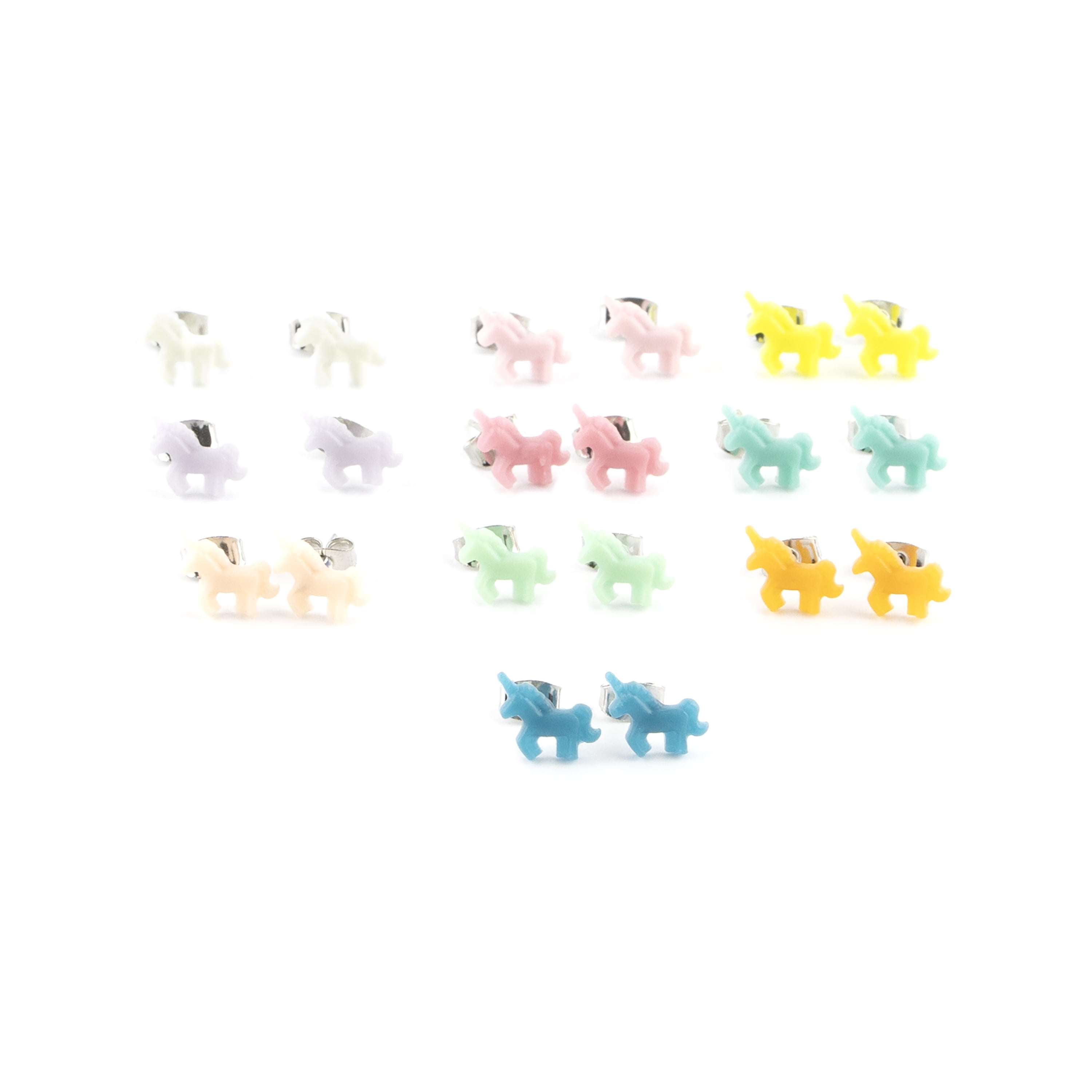 Claire's Girls Glow In The Dark Unicorn Child Stud Earrings Set, Other ...