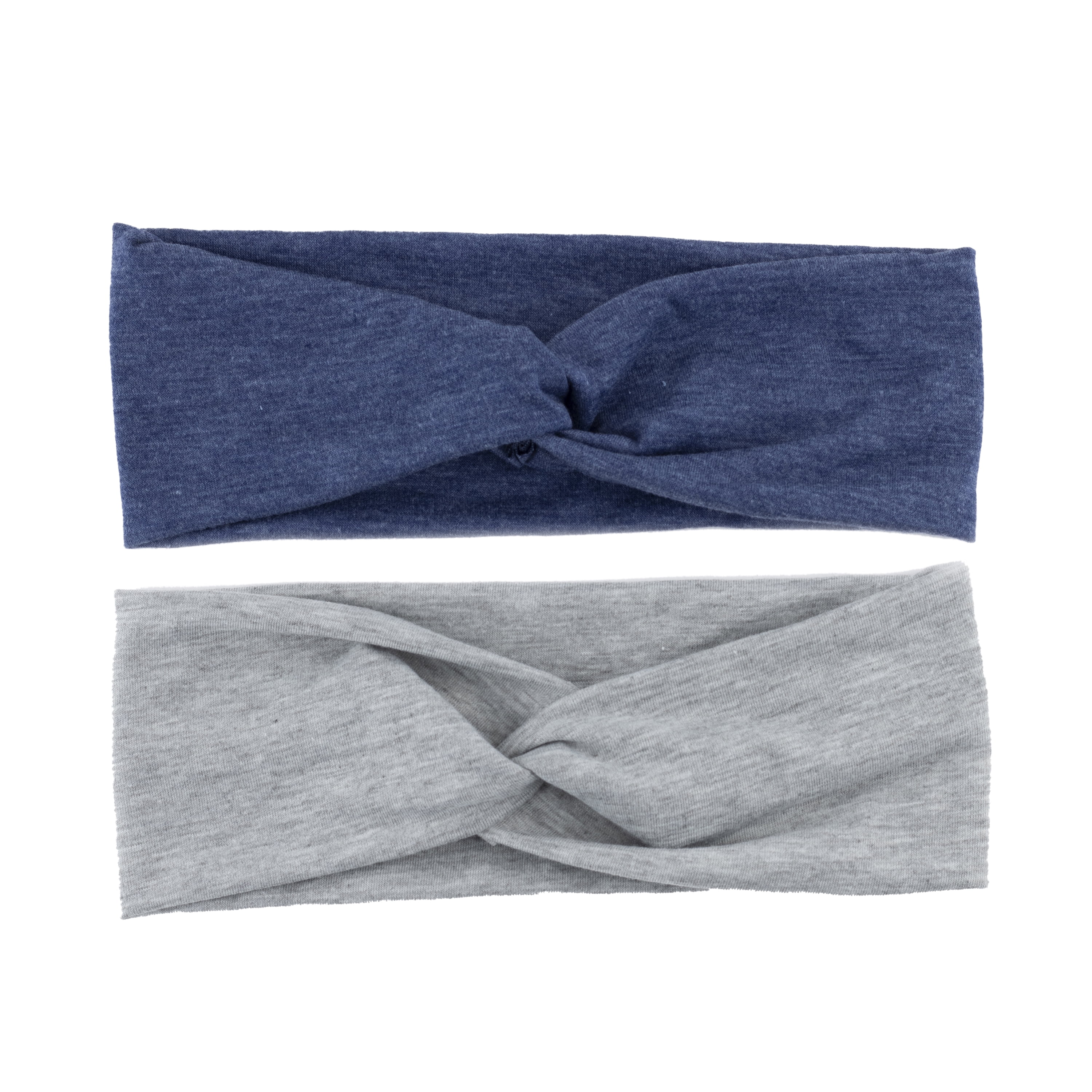 Claire's Girls Heather Blue and Heather Grey Twisted Fashion Headbands ...