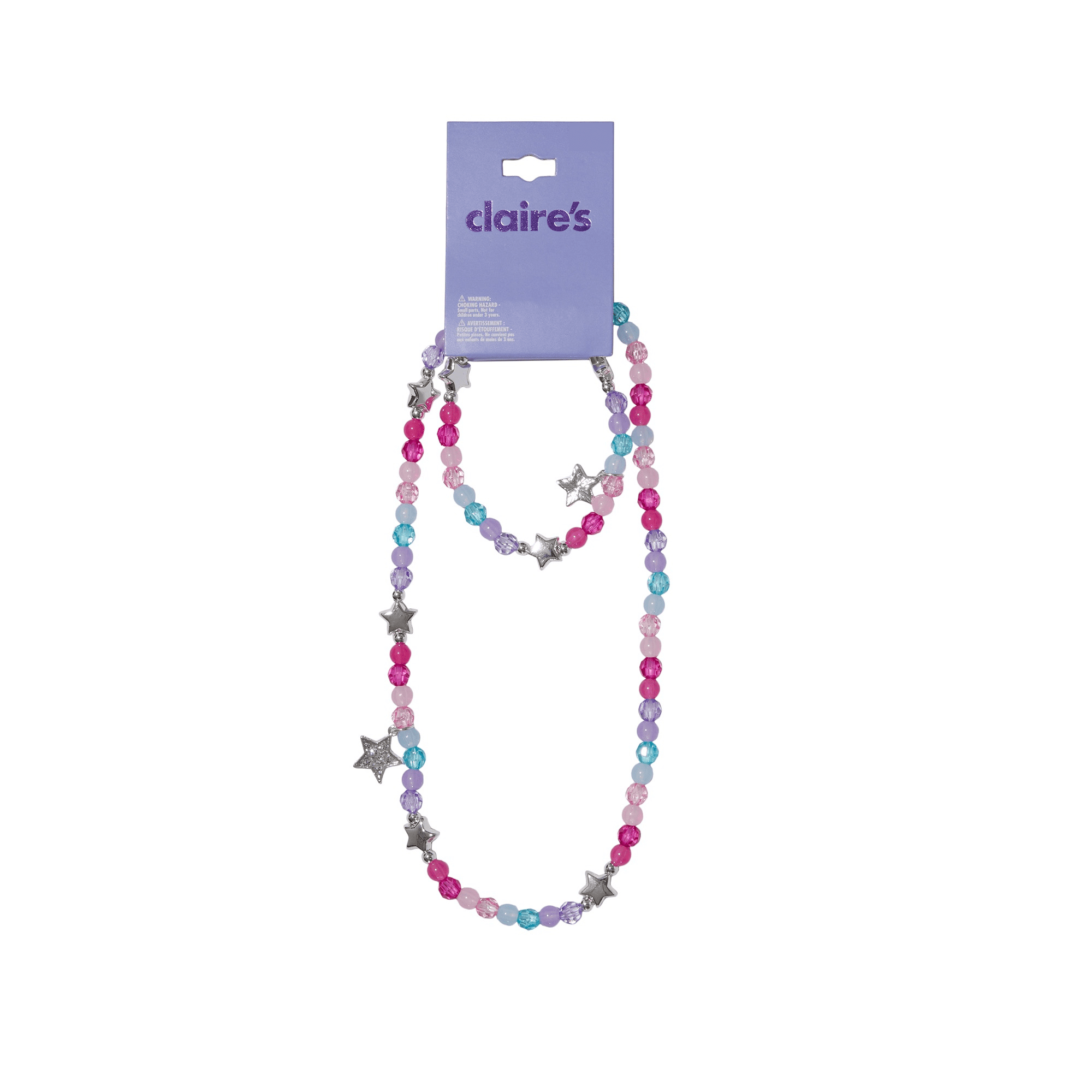 Claire's Girls Necklace/Bracelet Star Set - Walmart.com