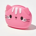 Claire's Girls Pink Cat Rubber Coin Purse with Zipper, 69529 - Walmart.com