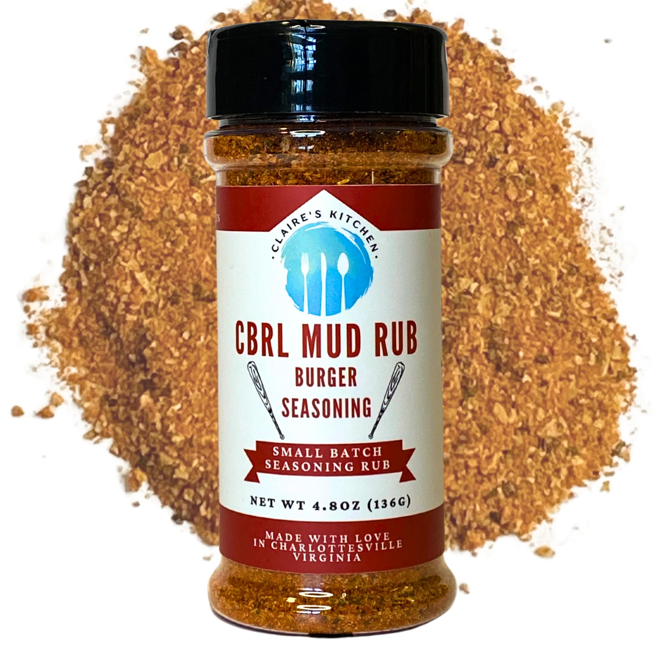 Claire's Kitchen CBRL Mud SAF21 Rub Burger Seasoning/Savory All Natural ...