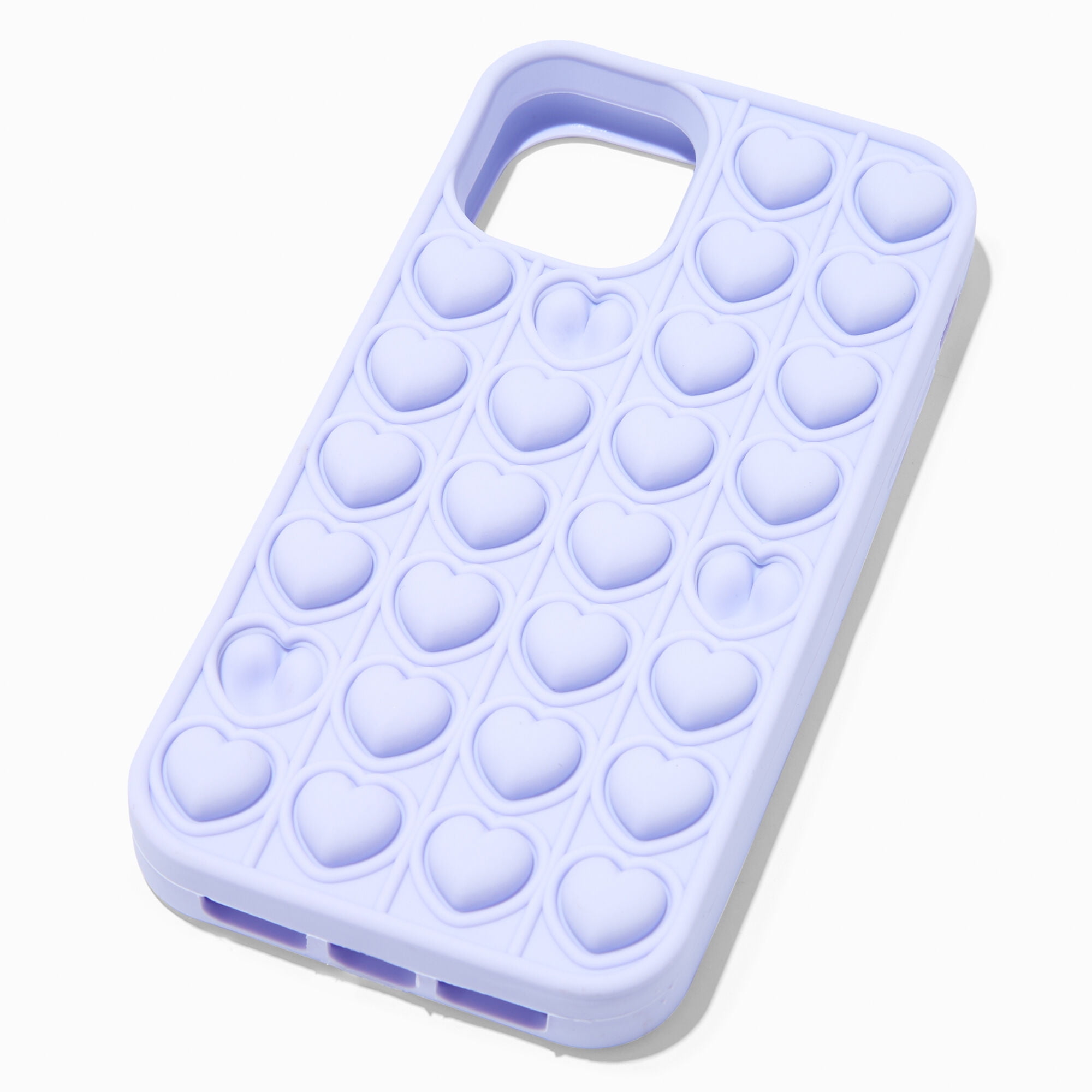 Claire's Lavender Hearts Popper Phone Case - Fits iPhone® 11 - Walmart.com