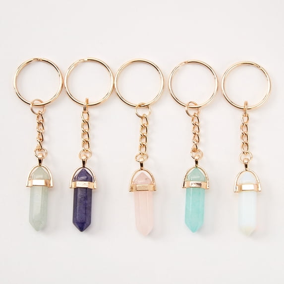 Claire's Pastel Crystal Best Friends Keychains - 5 Pack - Walmart.com