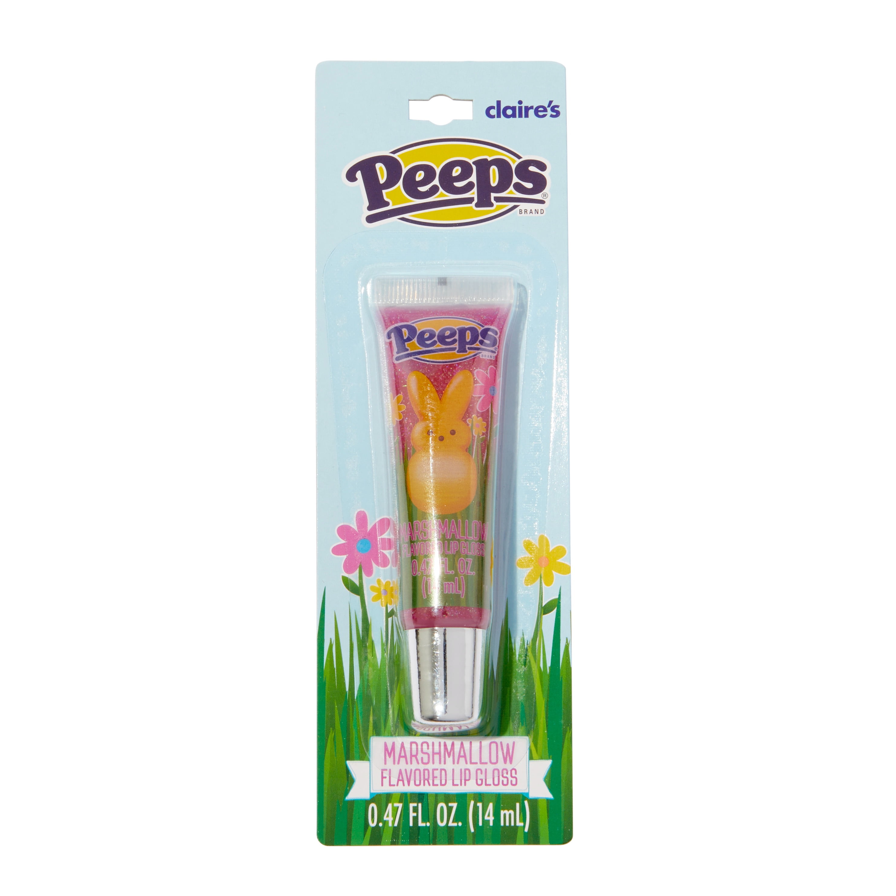 Claire's Peeps Spring Time Marshmallow Flavored Pink Glitter Lip ...