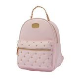 Claire's Pink Mini Backpack with Gemstones and Gold Accents, Adjustable ...
