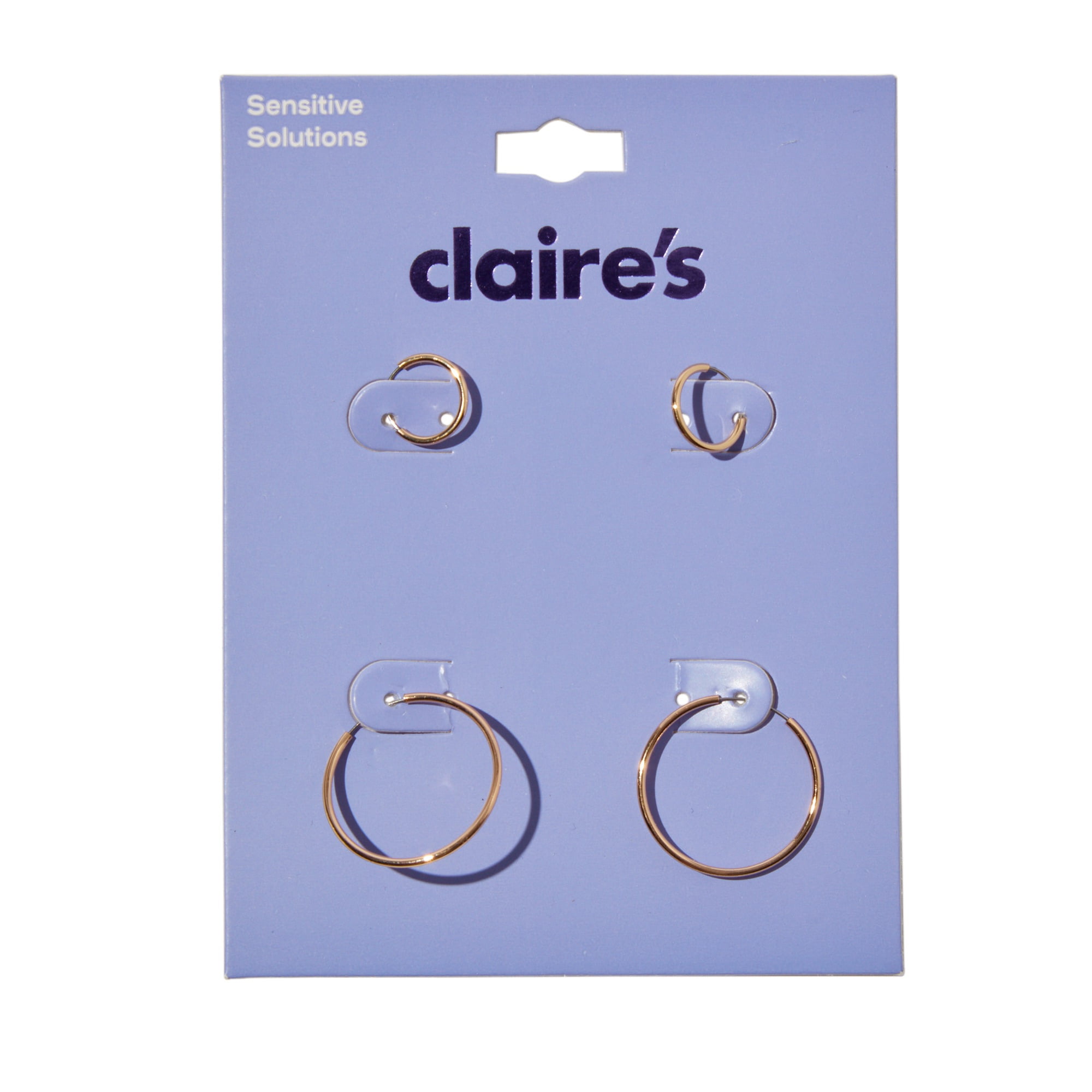 Claire's Teen Girls Endless Gold 10 and 20 mm Hoop Earring Set, 2 Pairs ...