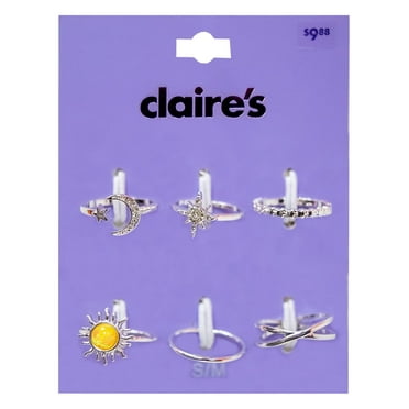 Claire's Gold Embellished Snake & Geometric Holiday Rings Set - 10 Pack ...