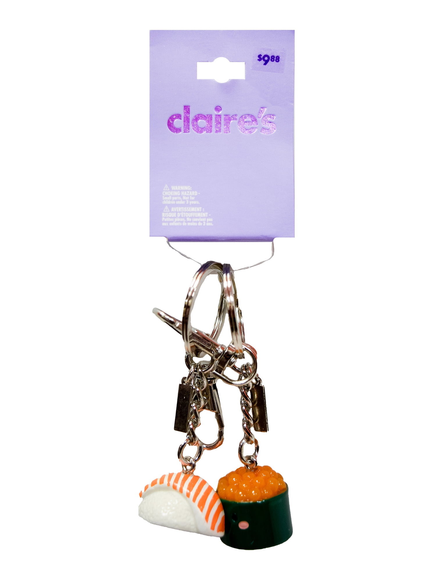 Claires Best Friends Sushi Keychains - Nigiri & Maki Charms - Walmart.com