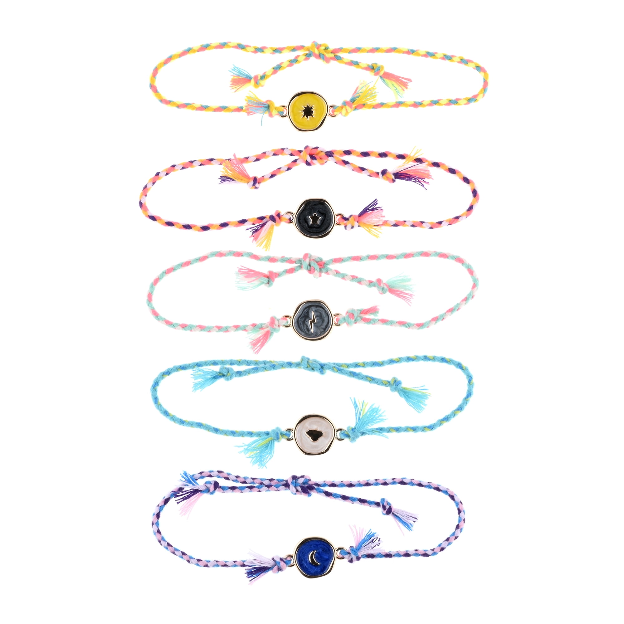 Claire's Kids Friendship Charm Bracelets Set, Multi-color Moon and ...