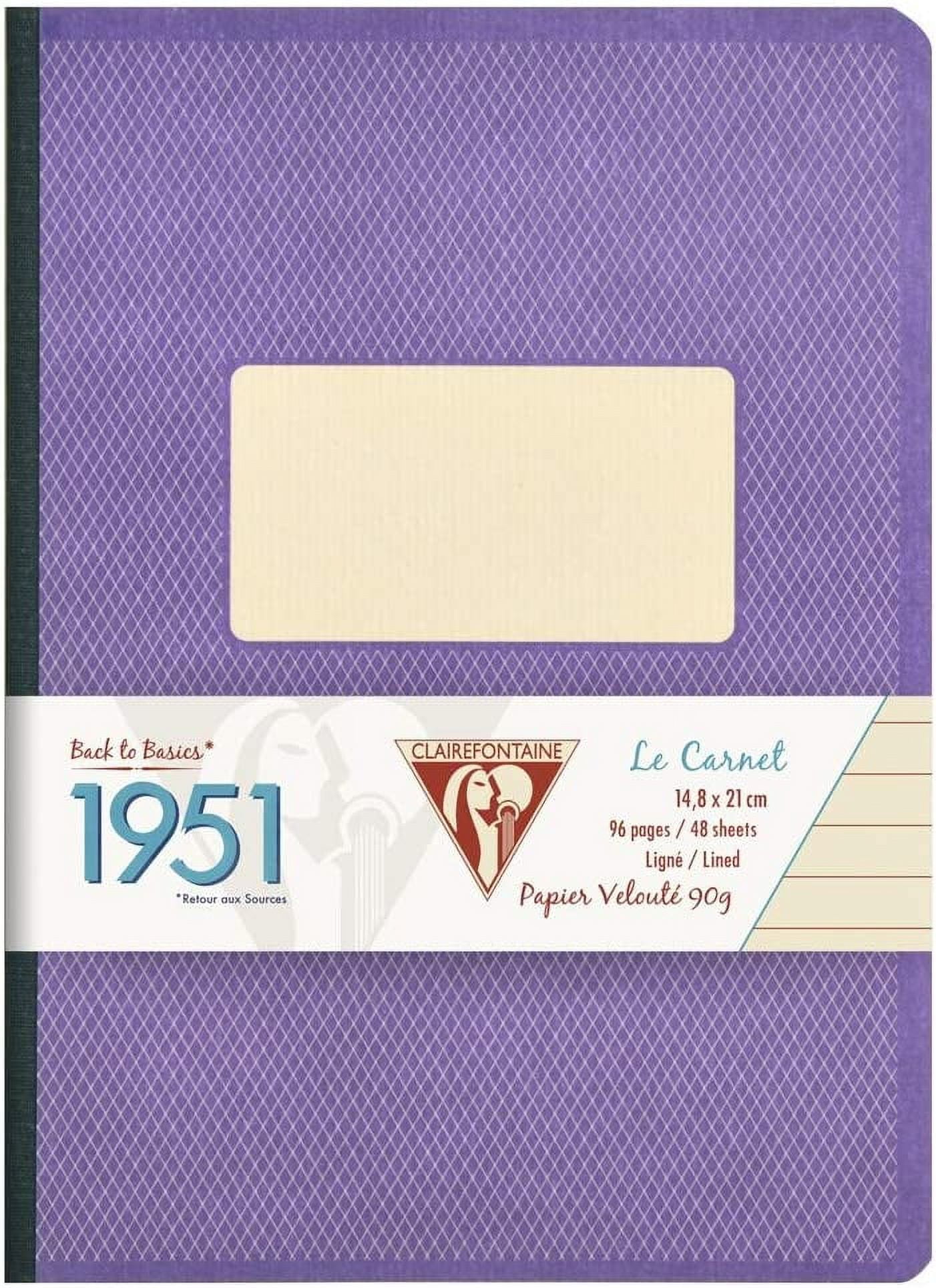 Clairefontaine Cloth Bound Notebook ‘Back to Basics 1951’ – 96 Lined ...