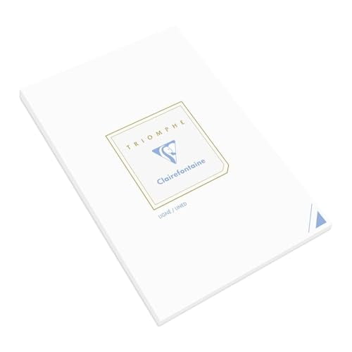 Clairefontaine Triomphe Blank Writing Paper Tablet, A4, 90g, 50 Sheets ...