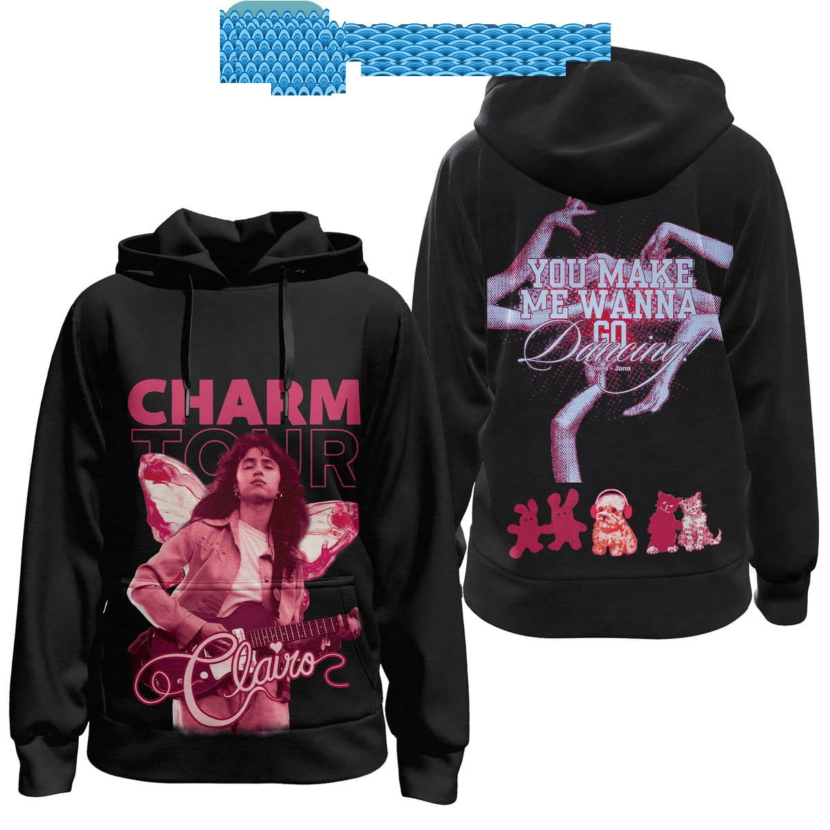 Clairo Charm Tour You Make Me Wanna Go Dancing Hoodie T Shirt - Walmart.com