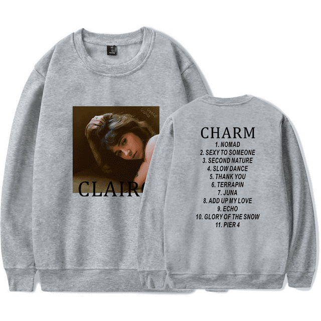 Clairo Charm Tracklist Merch Crewneck Sweatshirts Winter Unisex Fashion ...