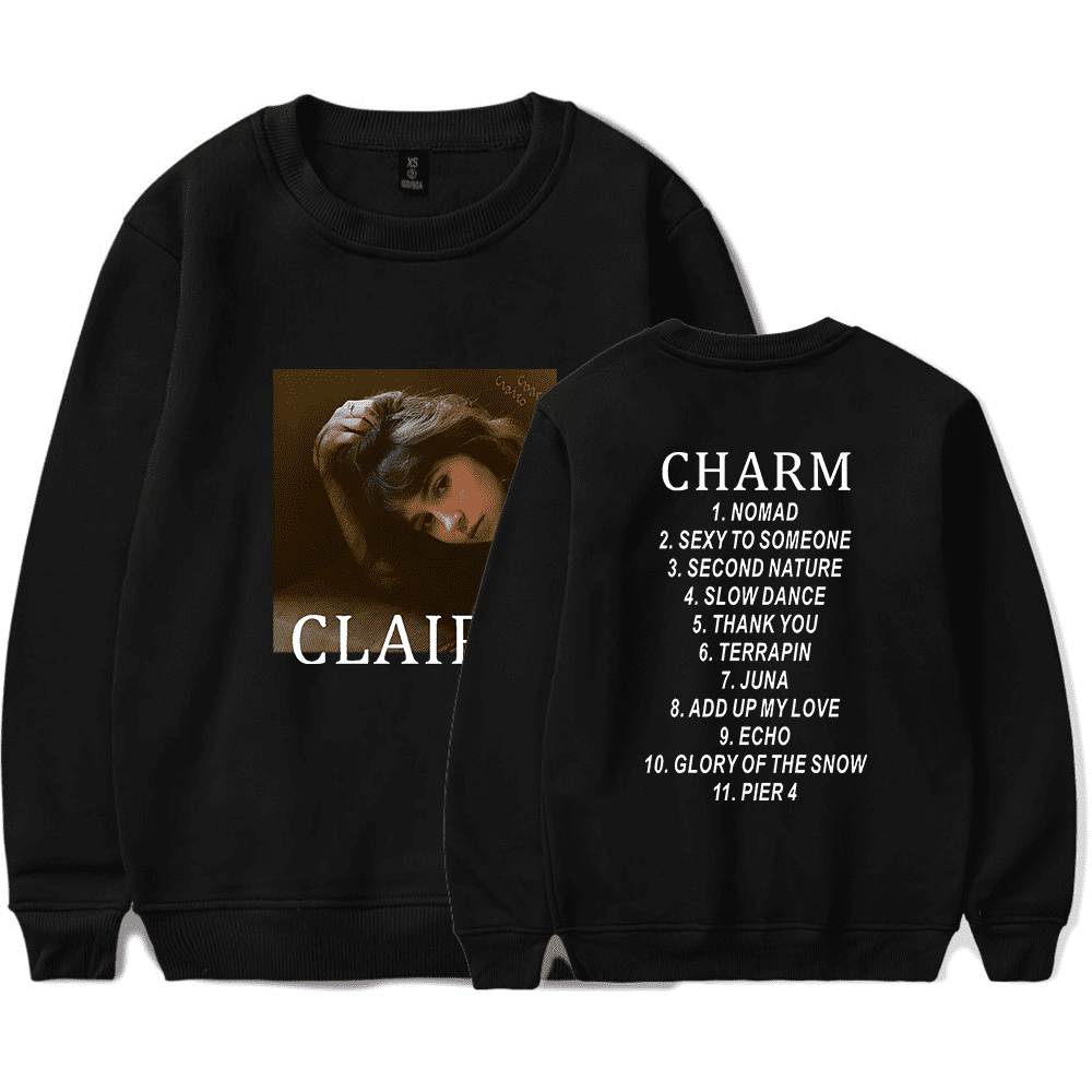 Clairo Charm Tracklist Merch Crewneck Sweatshirts Winter Unisex Fashion ...