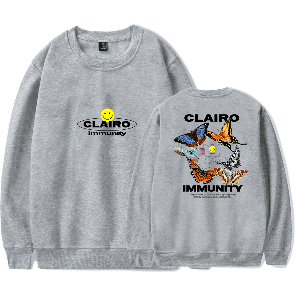 Clairo Immunity Butterfly Long Sleeve Sweatshirts New Logo Merch ...
