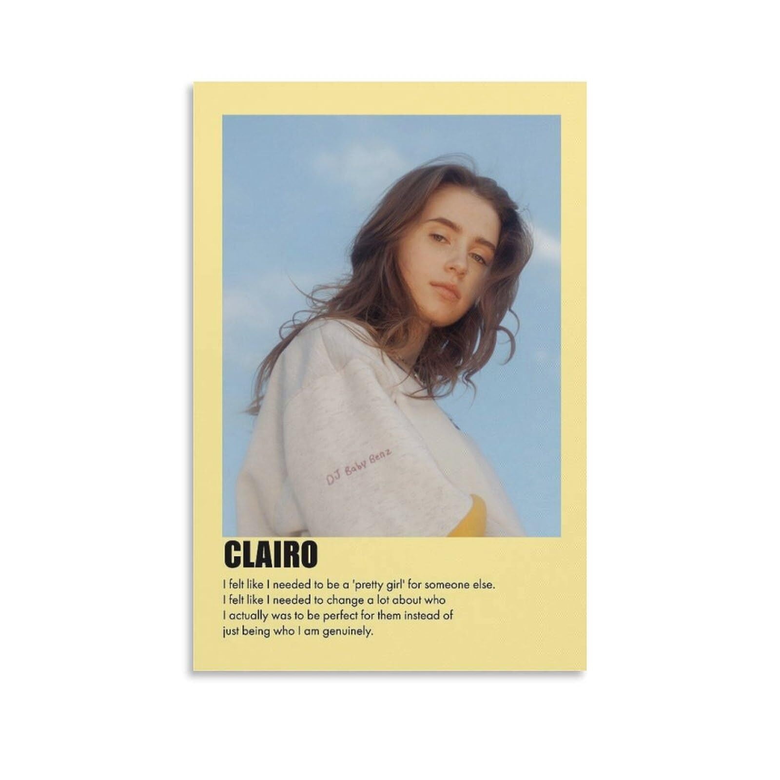 Clairo - Immunity Music Cover Canvas Poster Bedroom Decoration ...