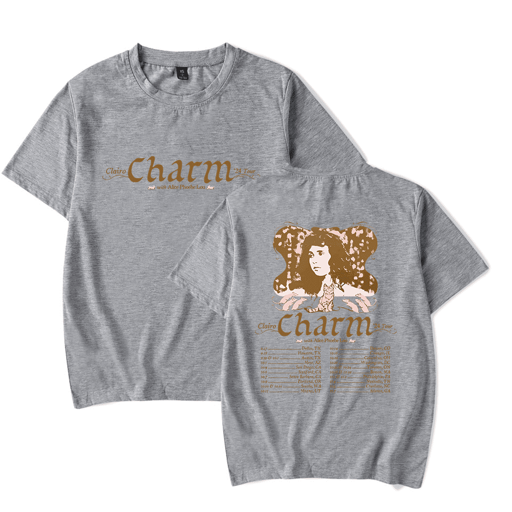 Clairo Merch Charm 24 Tour Tee New Logo Merch T-Shirts Cosplay Women ...