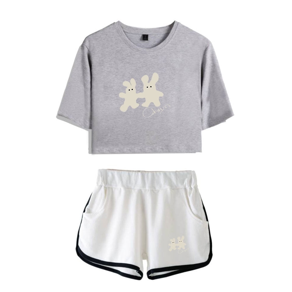 Clairo Merch Charm Bunny Tour New Logo Crop Top T-shirt Suits T Shirt ...