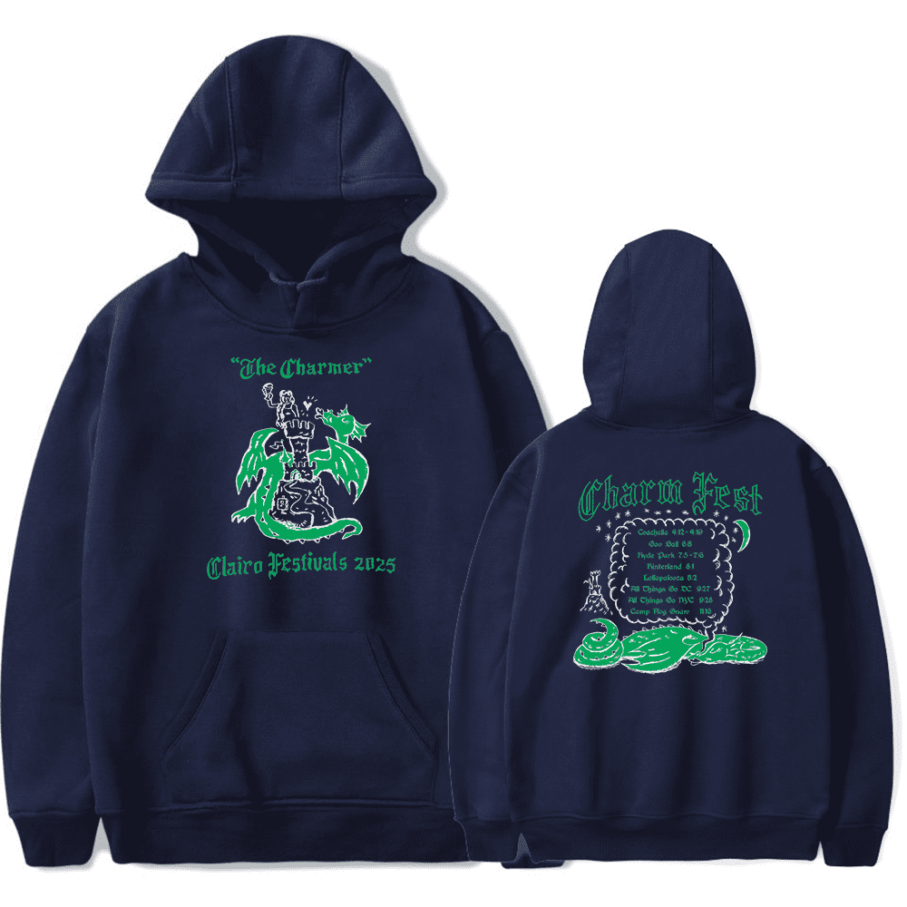 Clairo Merch The Charmer Festivals 2025 Castle Classic Hoodie Long ...