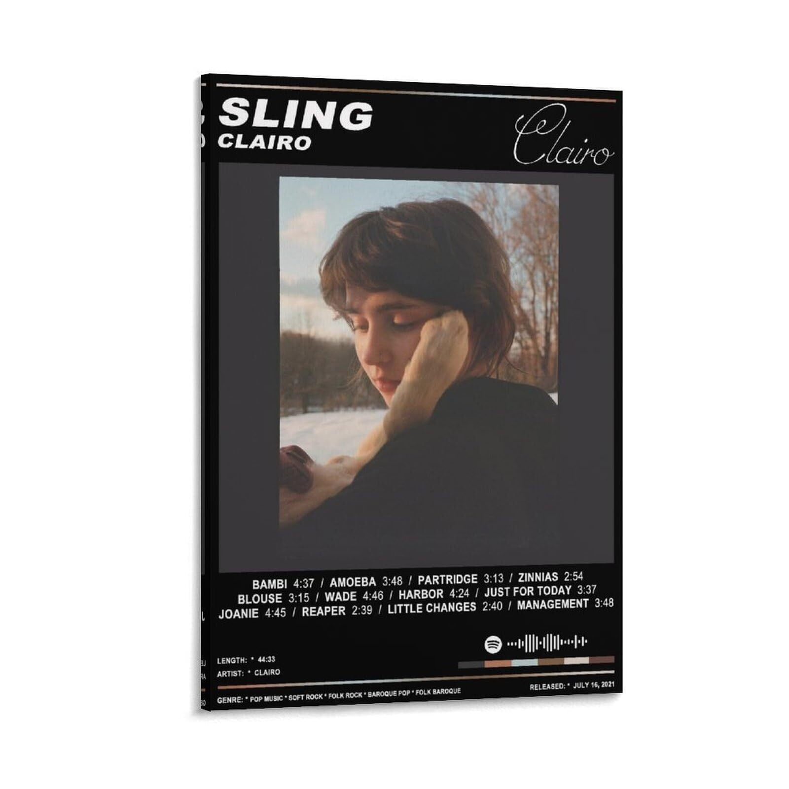 Clairo Posters Sling Album Music Cover Canvas Poster Bedroom Decoration ...