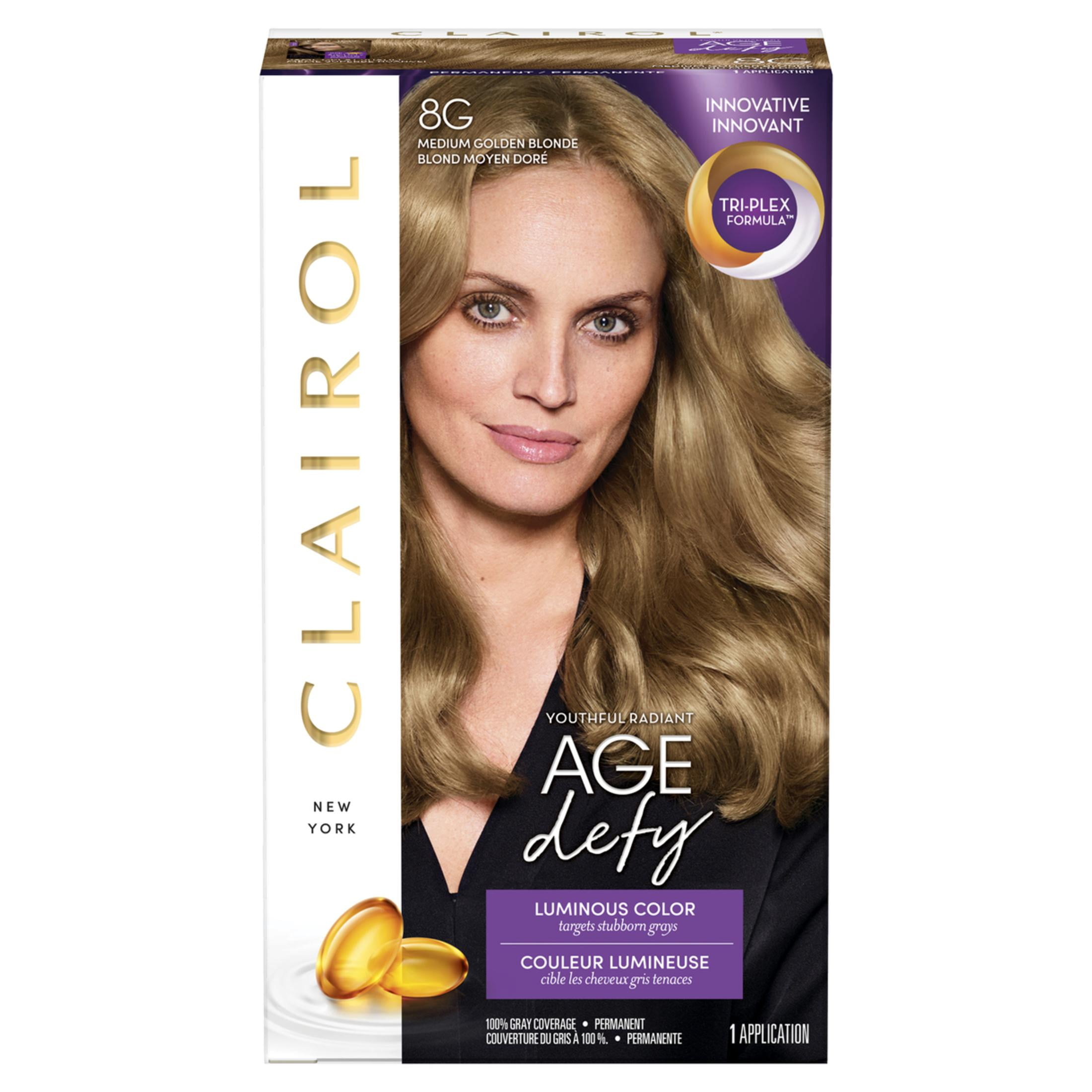 Clairol Age Defying Permanent Hair Dye Creme Triplex Formula Hair Color ...