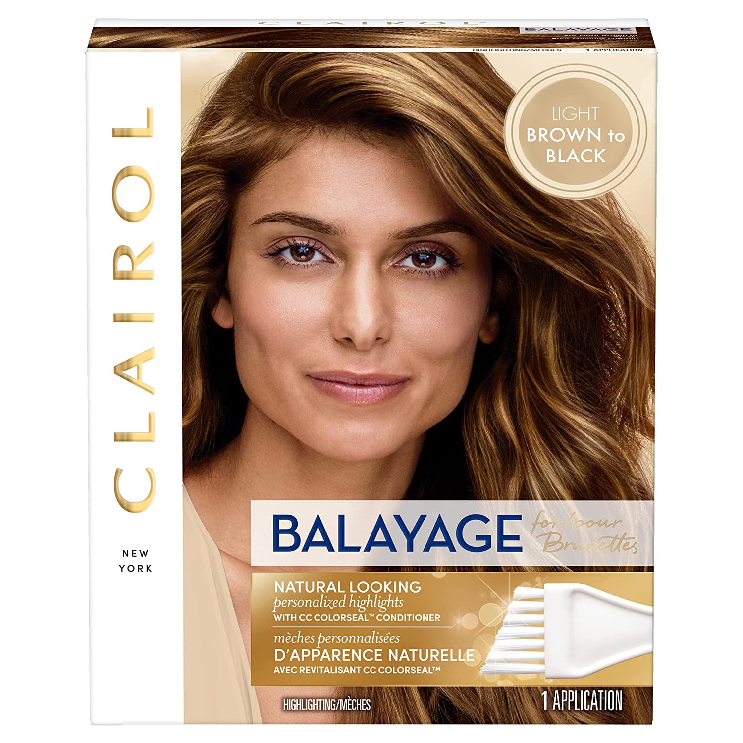 Clairol Nice'n Easy Balayage Brunettes Permanent Hair Coloring Kit, 1 ...